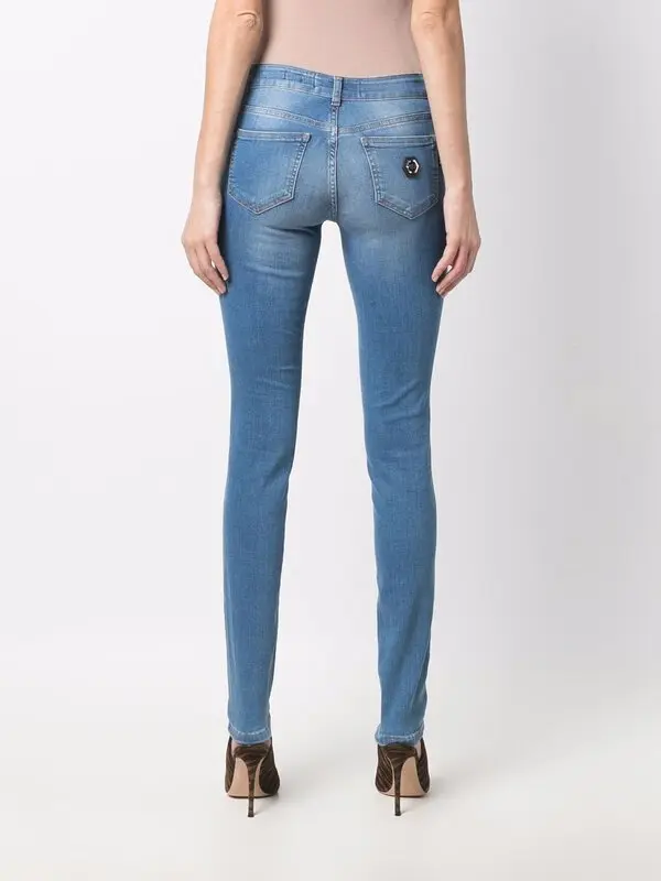 Philipp Plein High-rise Skinny Jeggings - Blue