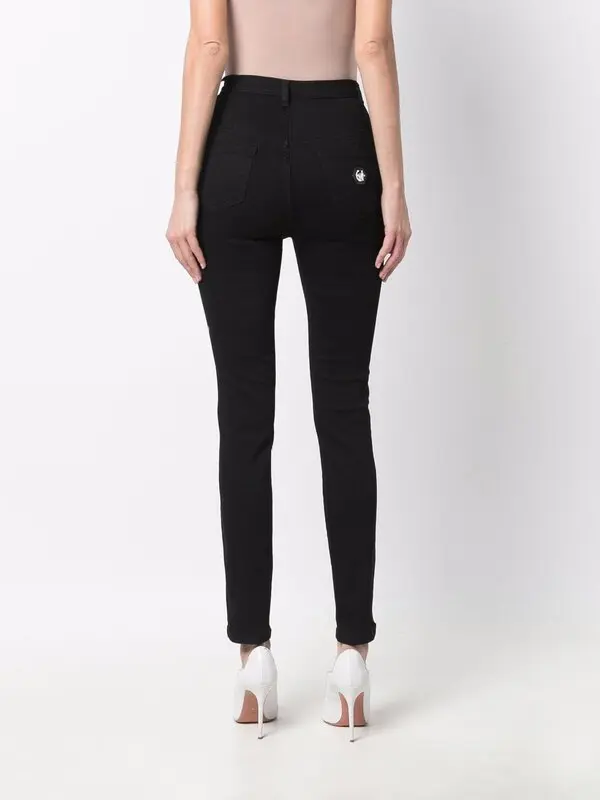 Philipp Plein Logo-print Jeggings - Black