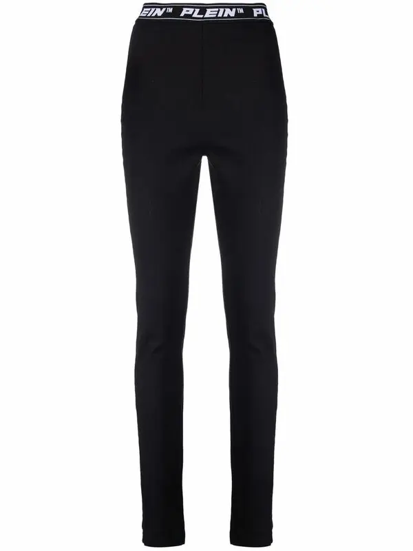 Philipp Plein Logo-waistband Leggings