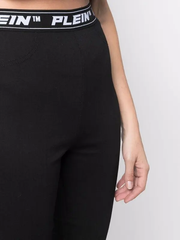 Philipp Plein Logo-waistband Leggings