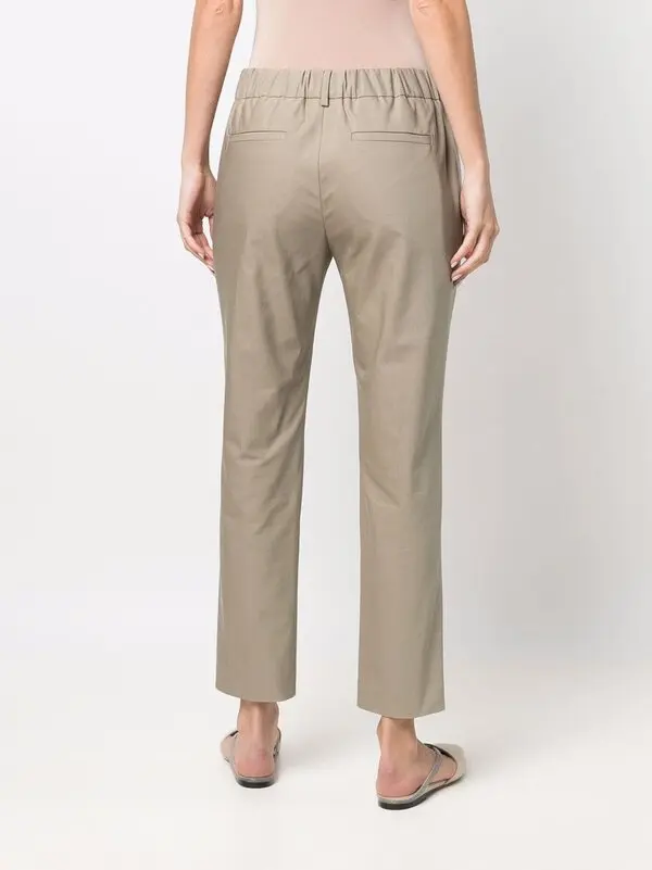 Brunello Cucinelli Cropped Straight-leg Trousers