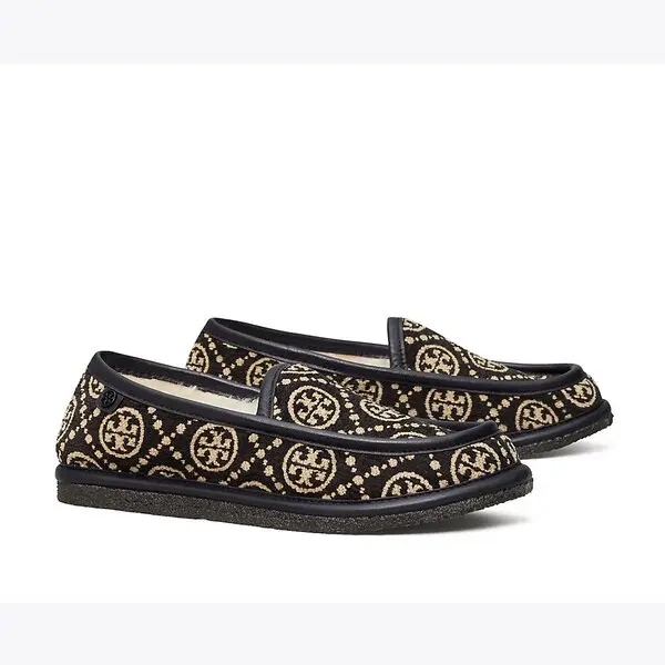 Tory Burch T Monogram Buddy Shearling Loafer