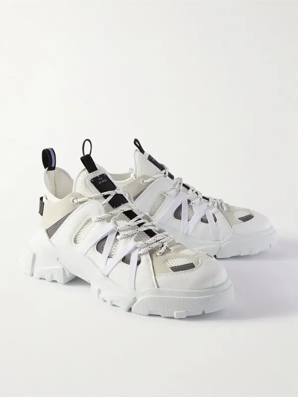 Alexander Mcqueen Orbyt Descender 2.0 Mesh And Faux Leather  display picture 2