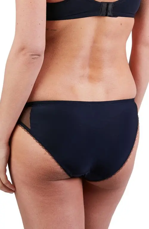 CACHE COEUR Louise Embroidered Maternity Briefs - Marine