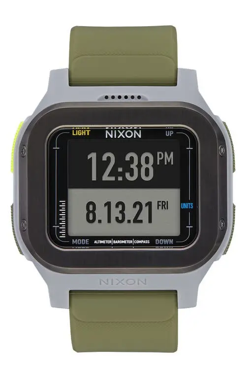 Nixon Regulus Expedition Digital Chronograph Watch - Gunmetal/surplus