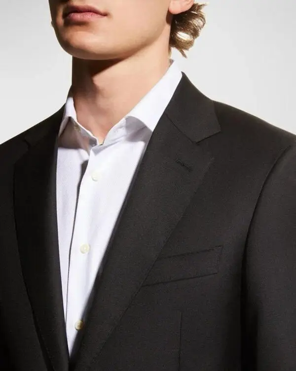 Canali Apos;s Solid Wool Two-piece Suit