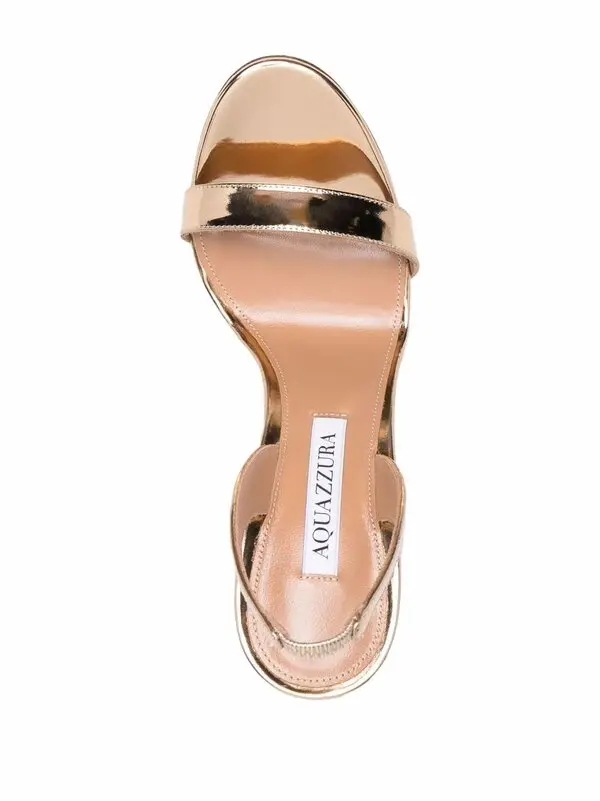 AQUAZZURA So Nude 105mm Sandals - Gold