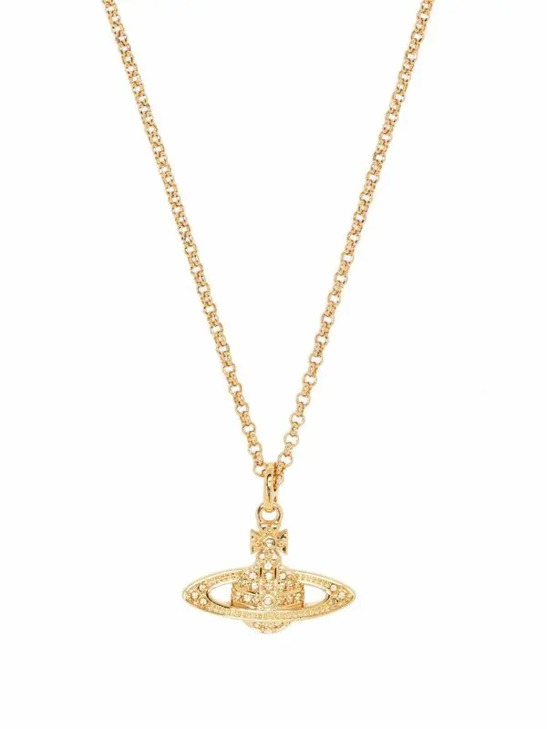 VIVIENNE WESTWOOD Logo Pendant Necklace - Gold