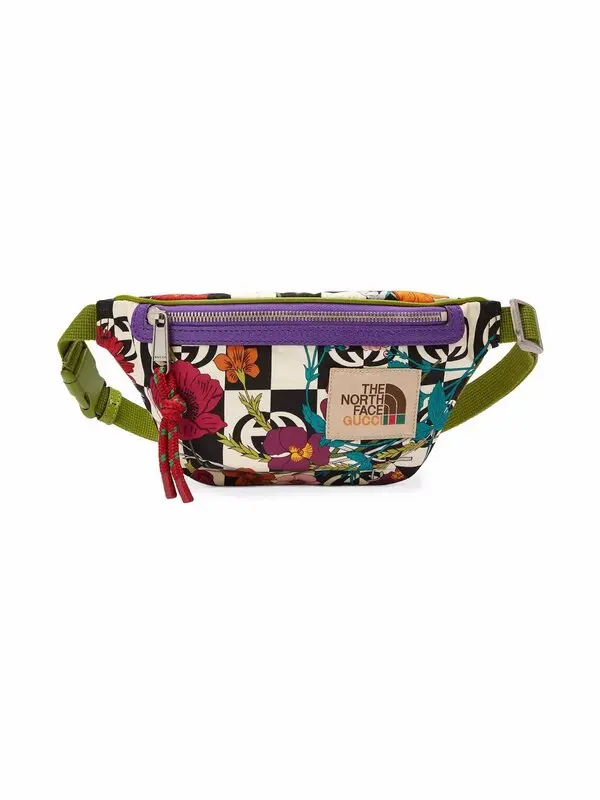 Gucci X The North Face Printed Belt Bag - White | Editorialist