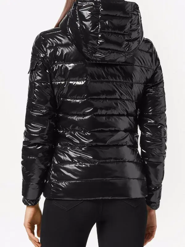 Philipp Plein High-shine Hooded Down Jacket