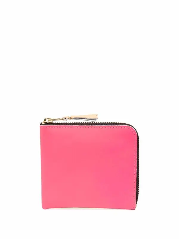 Comme Des Garçons Small Zip-arround Wallet - Pink