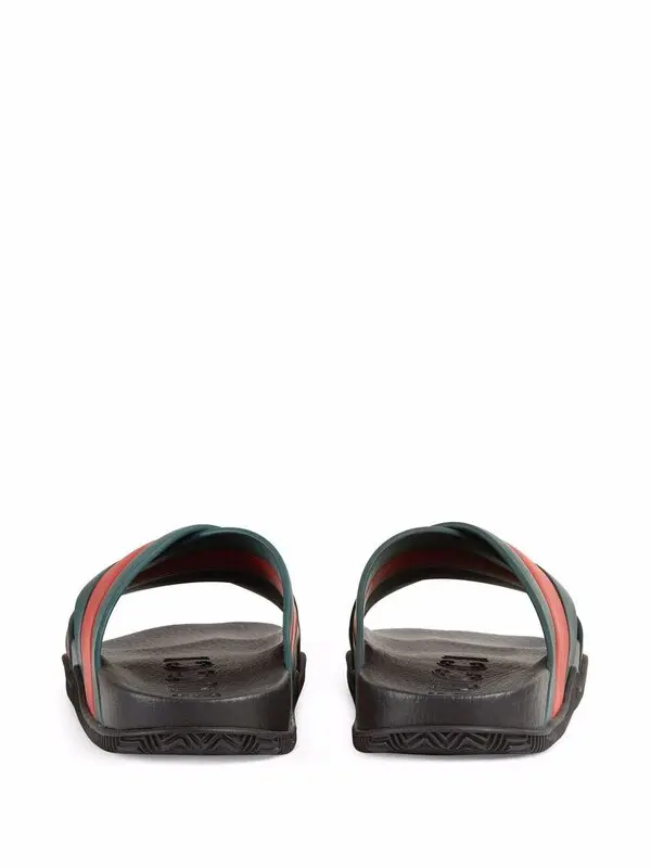 Gucci Web-detail Slides - Red