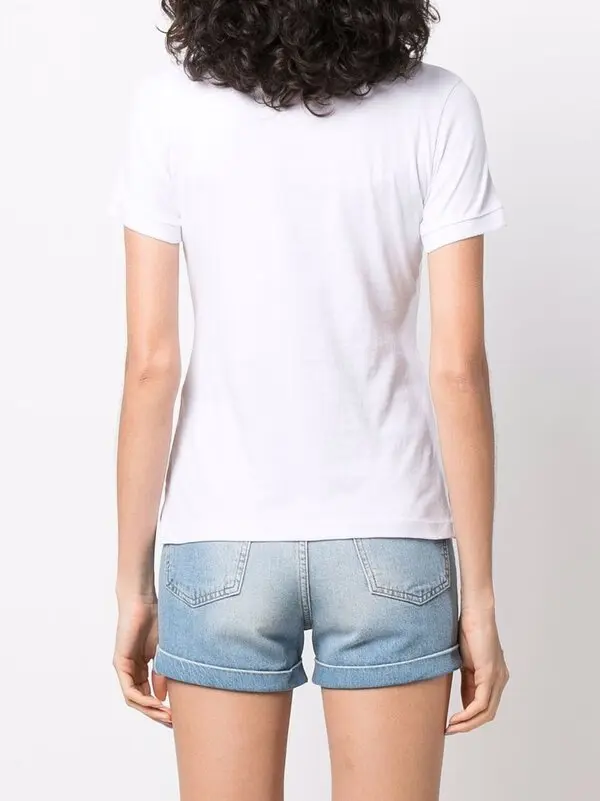 Philipp Plein Skull-patch Polo Shirt - White