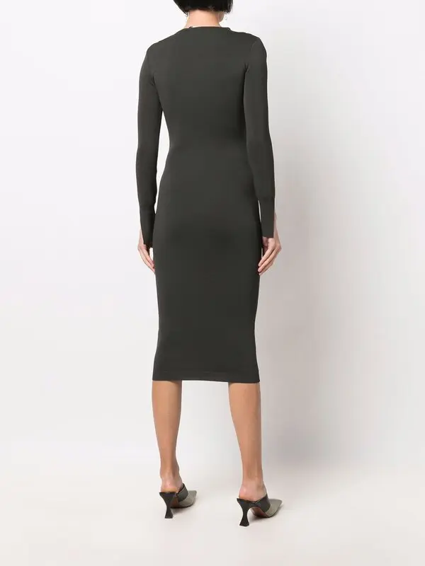 Patrizia Pepe Fitted Dress With Chain-link Detailing