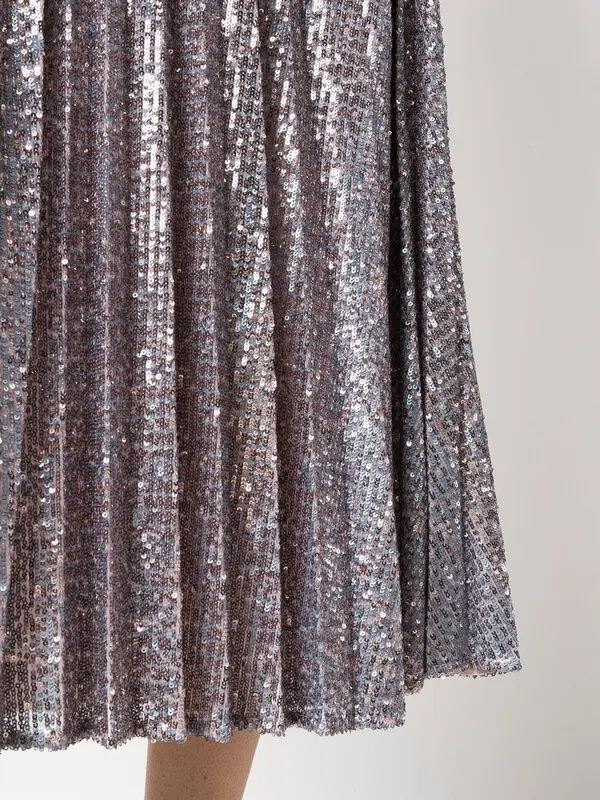 Patrizia Pepe Sequined Pleated Skirt