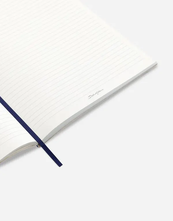 Dolce & Gabbana Large Ruled Notebook Textile Cover