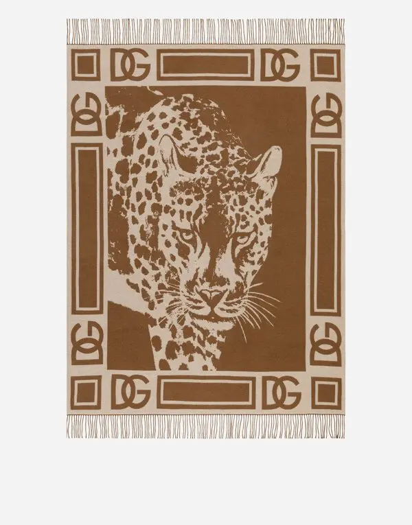 Dolce & Gabbana Cashmere Jacquard Blanket - Multicolor