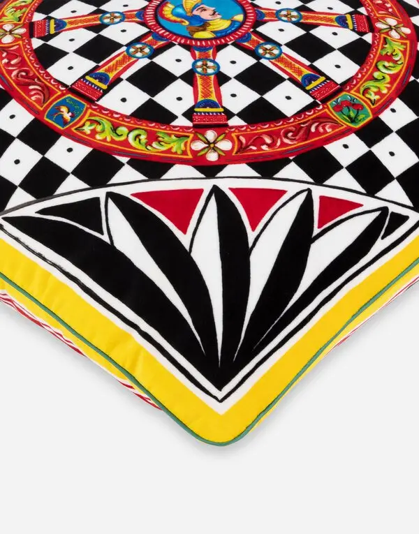 Dolce & Gabbana Velvet Cushion Small - Multicolor