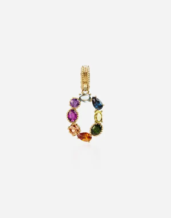 Dolce & Gabbana 18-karat Gold Charm With Gemstones - Yellow Gold