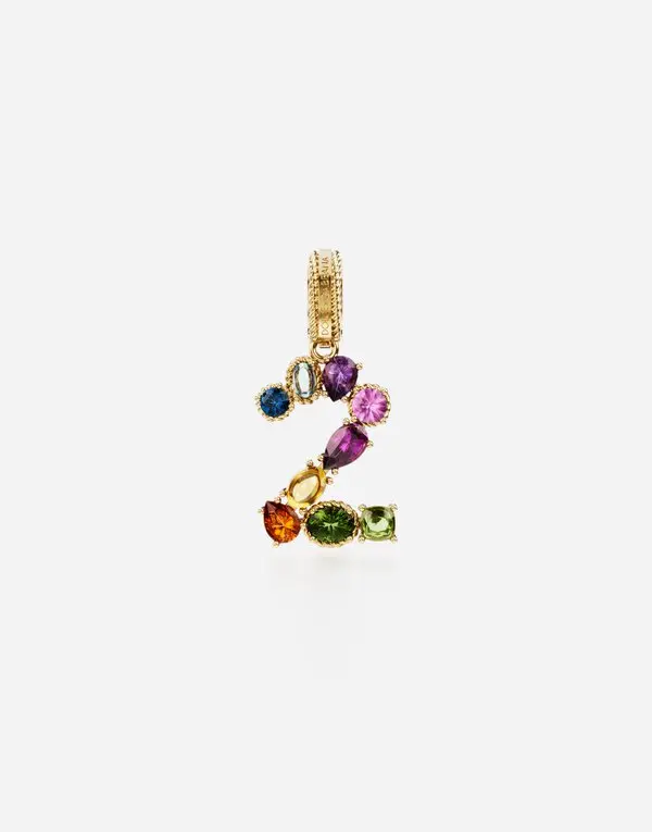 Dolce & Gabbana 18kt Rainbow Number 2 Pendant - Yellow Gold