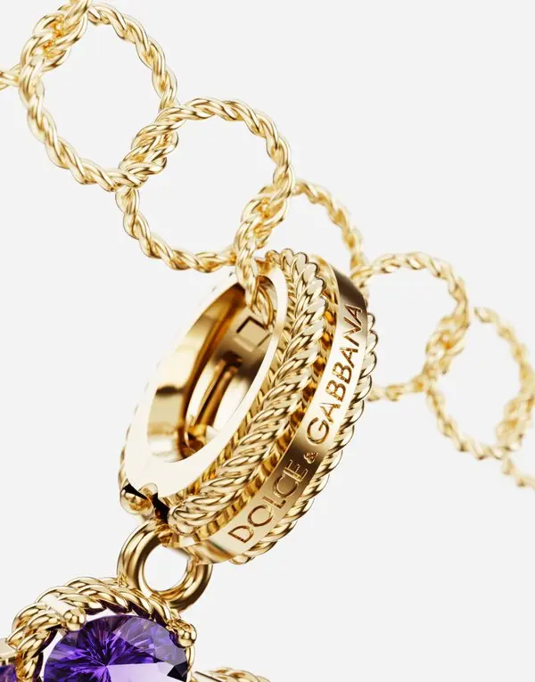 Dolce & Gabbana 18kt Number 6 Charm Pendant