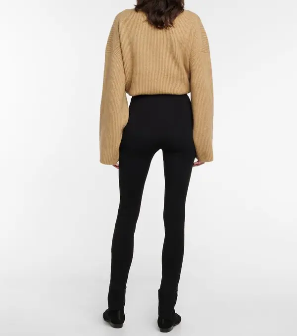 TOTEME Zip High-rise Leggings