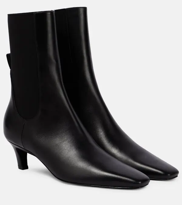 TOTEME 50 Leather Ankle Boots