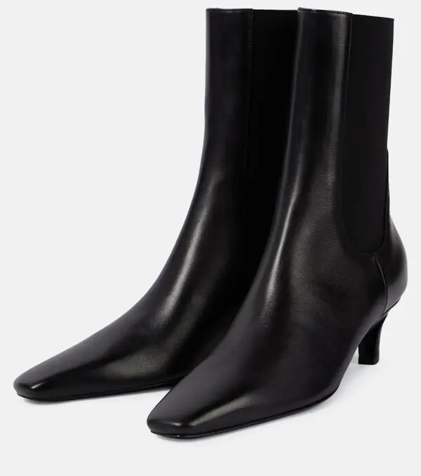 TOTEME 50 Leather Ankle Boots