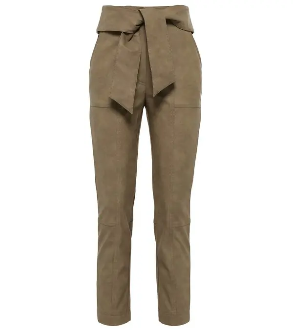 Simkhai Tessa Faux Leather High-rise Pants