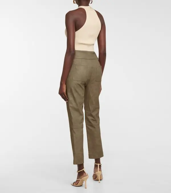 Simkhai Tessa Faux Leather High-rise Pants