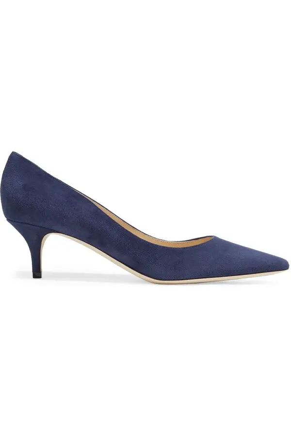 JIMMY CHOO Aza Suede Pointed Toe Pumps