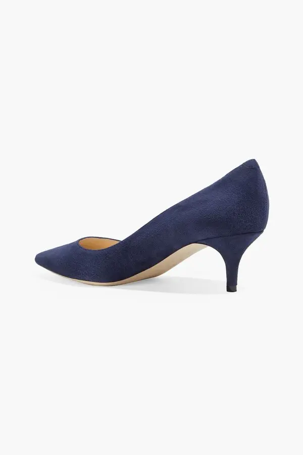 JIMMY CHOO Aza Suede Pointed Toe Pumps