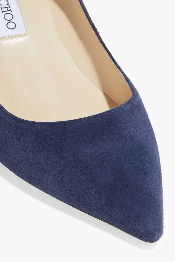 JIMMY CHOO Aza Suede Pointed Toe Pumps
