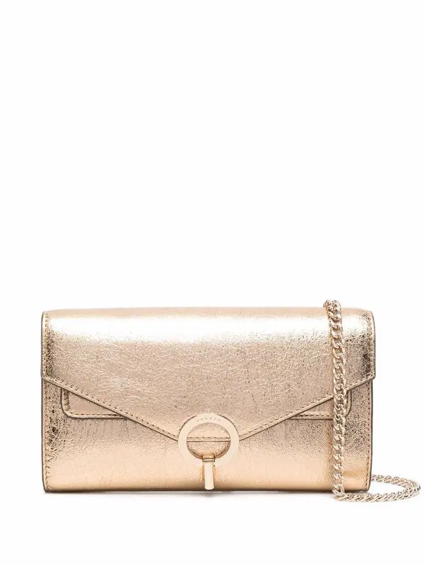 Sandro Metallic-finish Clutch Bag