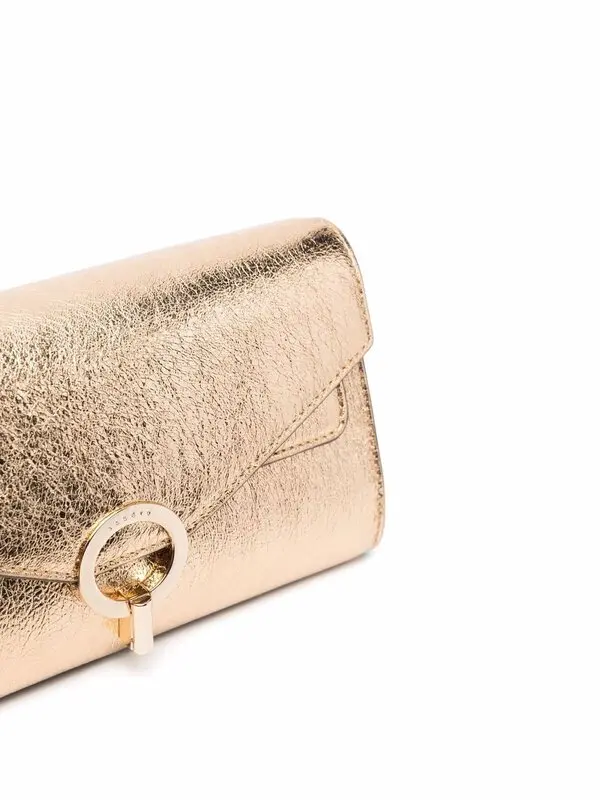 Sandro Metallic-finish Clutch Bag