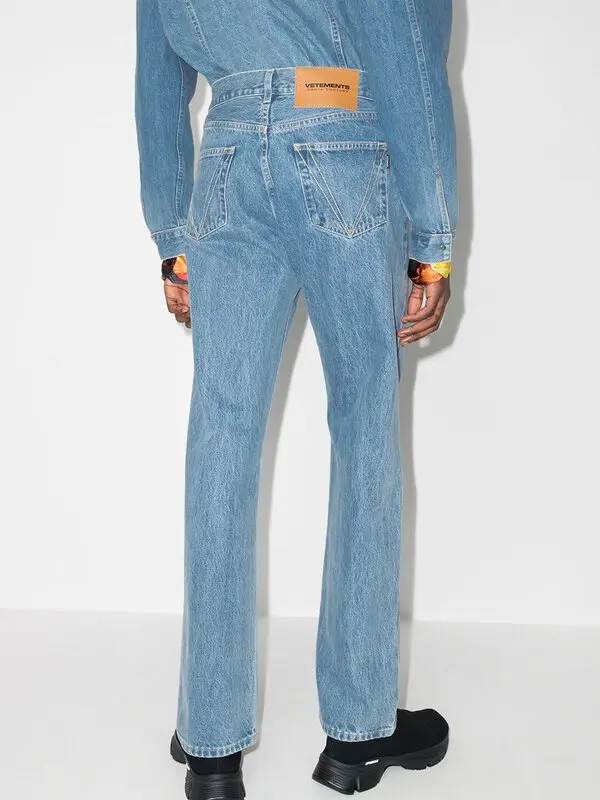 Vetements Logo-ebroidered Jeans
