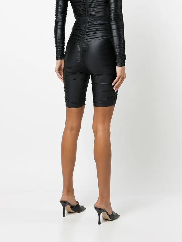Alexander Wang Ruched High-rise Cycle Shorts