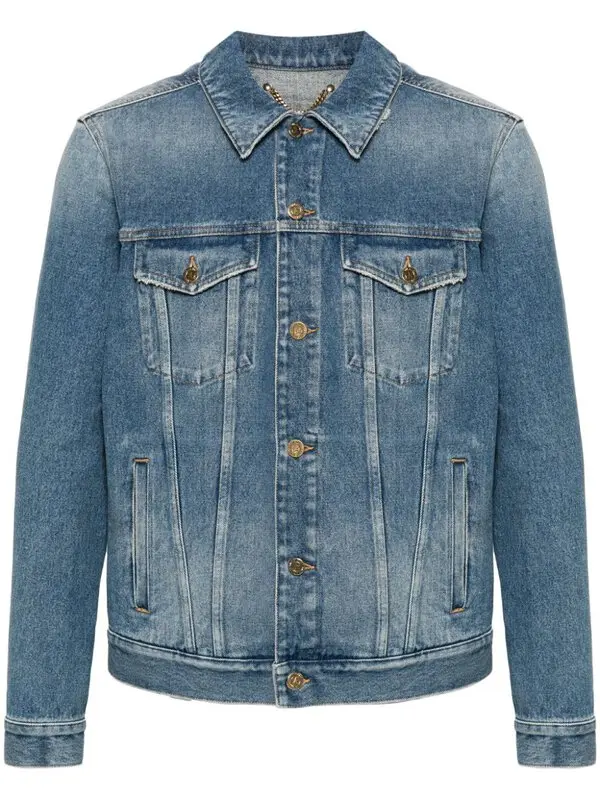 GOLDEN GOOSE Stonewashed Denim Trucker Jacket - Blue