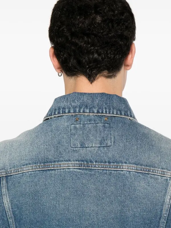 GOLDEN GOOSE Stonewashed Denim Trucker Jacket - Blue