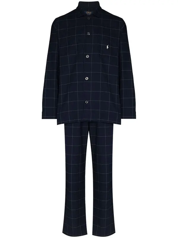 Polo Ralph Lauren Check-pattern Pajamas - Blue
