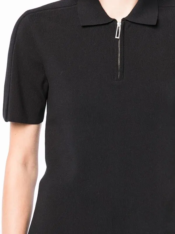 DION LEE Half-zip Polo Top