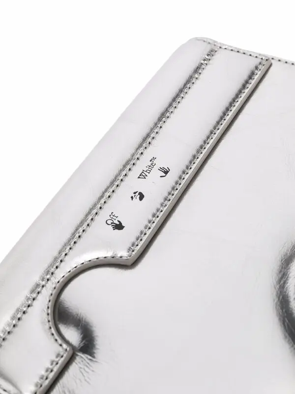 Off-White Burrow Saddle Bag - Silver