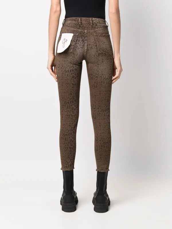GOLDEN GOOSE Leopard-print Skinny Jeans