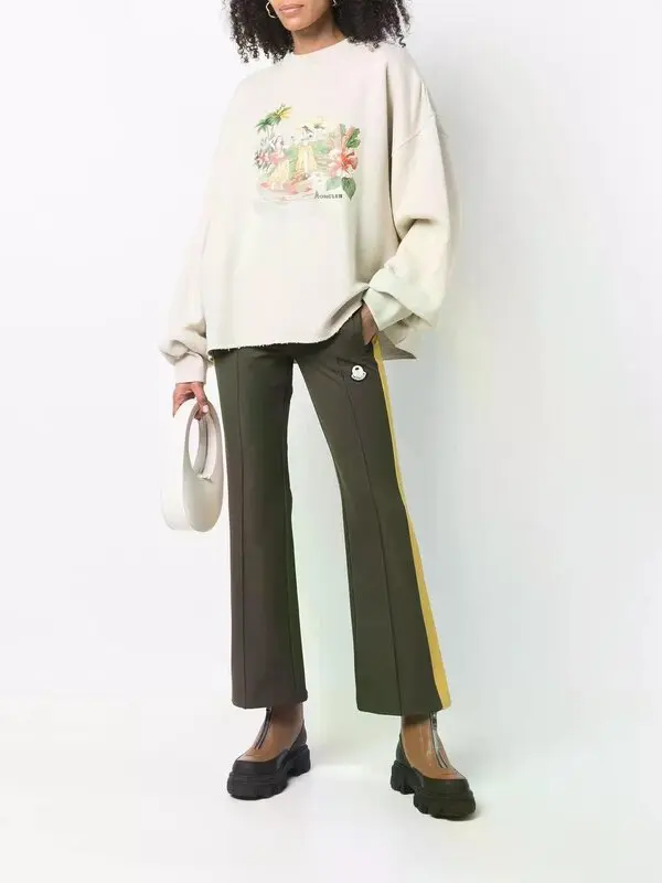 Palm Angels X Moncler Tropical-print Sweatshirt