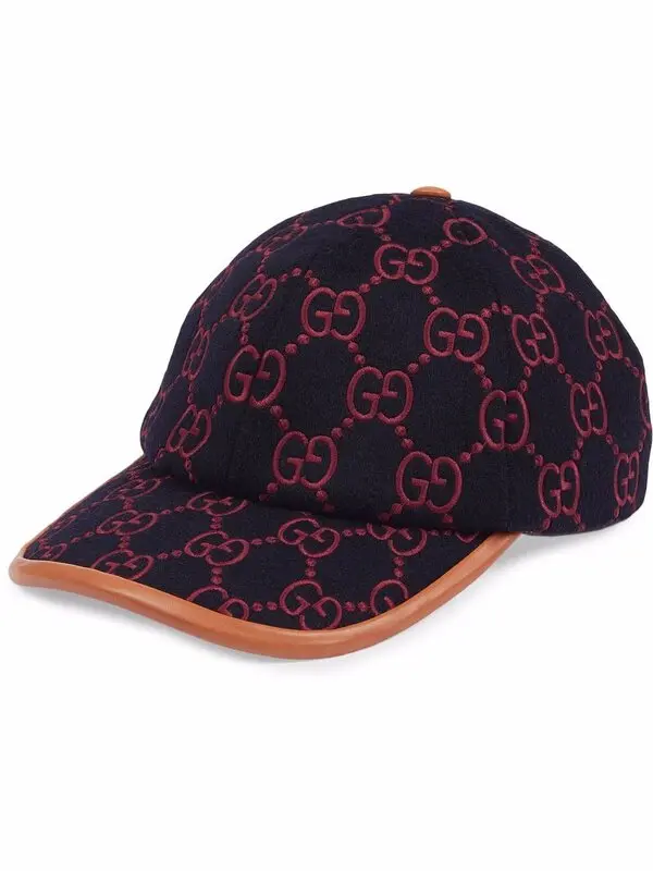 Gucci Gg Ebroide Wool-blend Baseball Hat