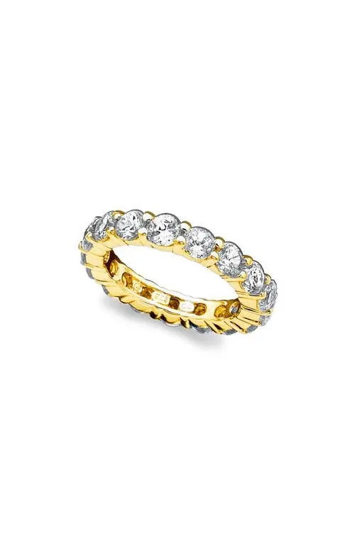 CRISLU Cubic Zirconia Eternity Ring - Gold