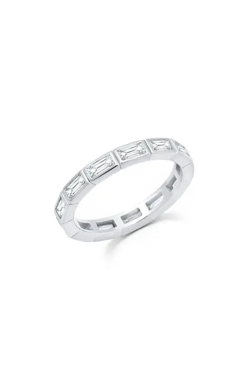 CRISLU Cubic Zirconia Eternity Ring - Platinum