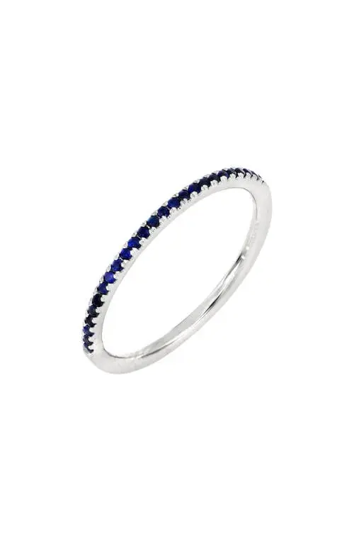 Bony Levy Stackable Sapphire Ring - 18k White Gold Sapphire