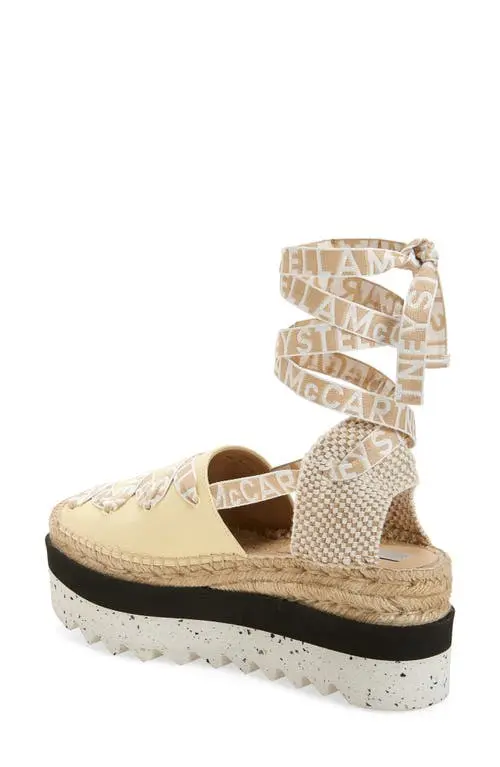 Stella McCartney Gaia Logo Espadrille - Banana