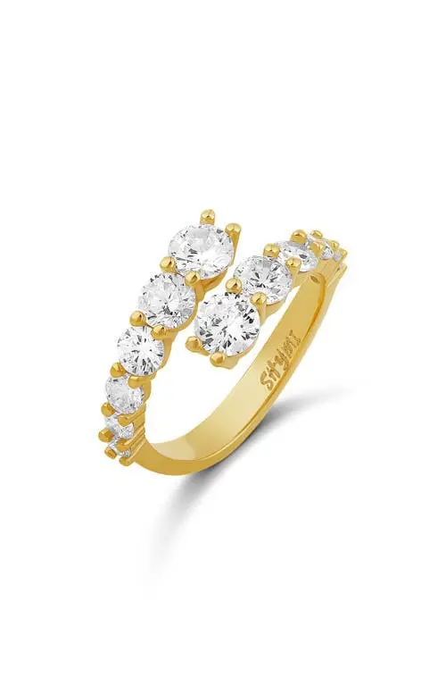 SHYMI Cubic Zirconia Ring - Gold/ White